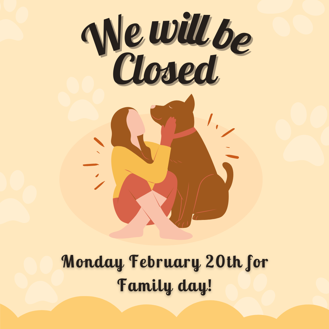 Closed Monday February 20th for Family Day! - Parkdale Animal Hospital